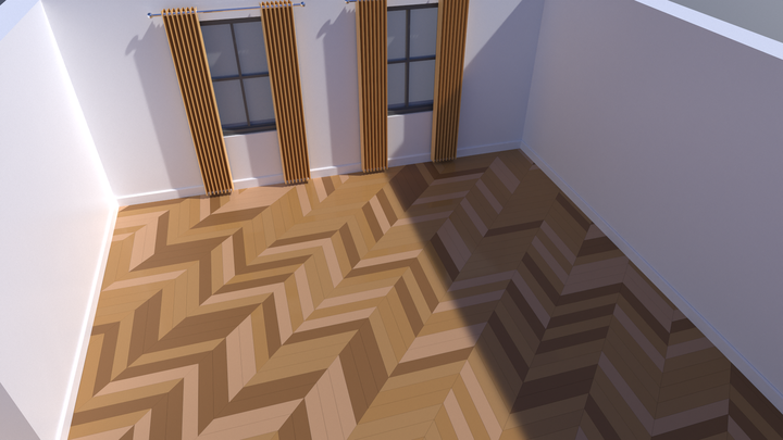 Chevron floor builder