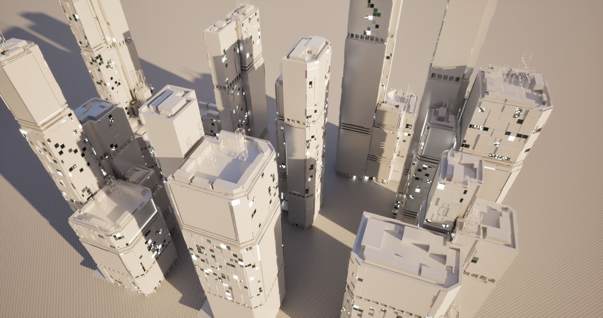 Futuristic skyscraper generator k