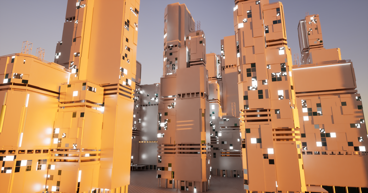 Futuristic skyscraper generator k