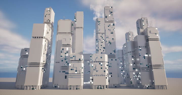 Futuristic skyscraper generator k