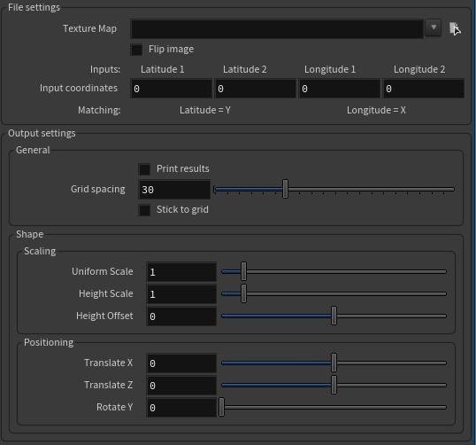Heightfield satellite data