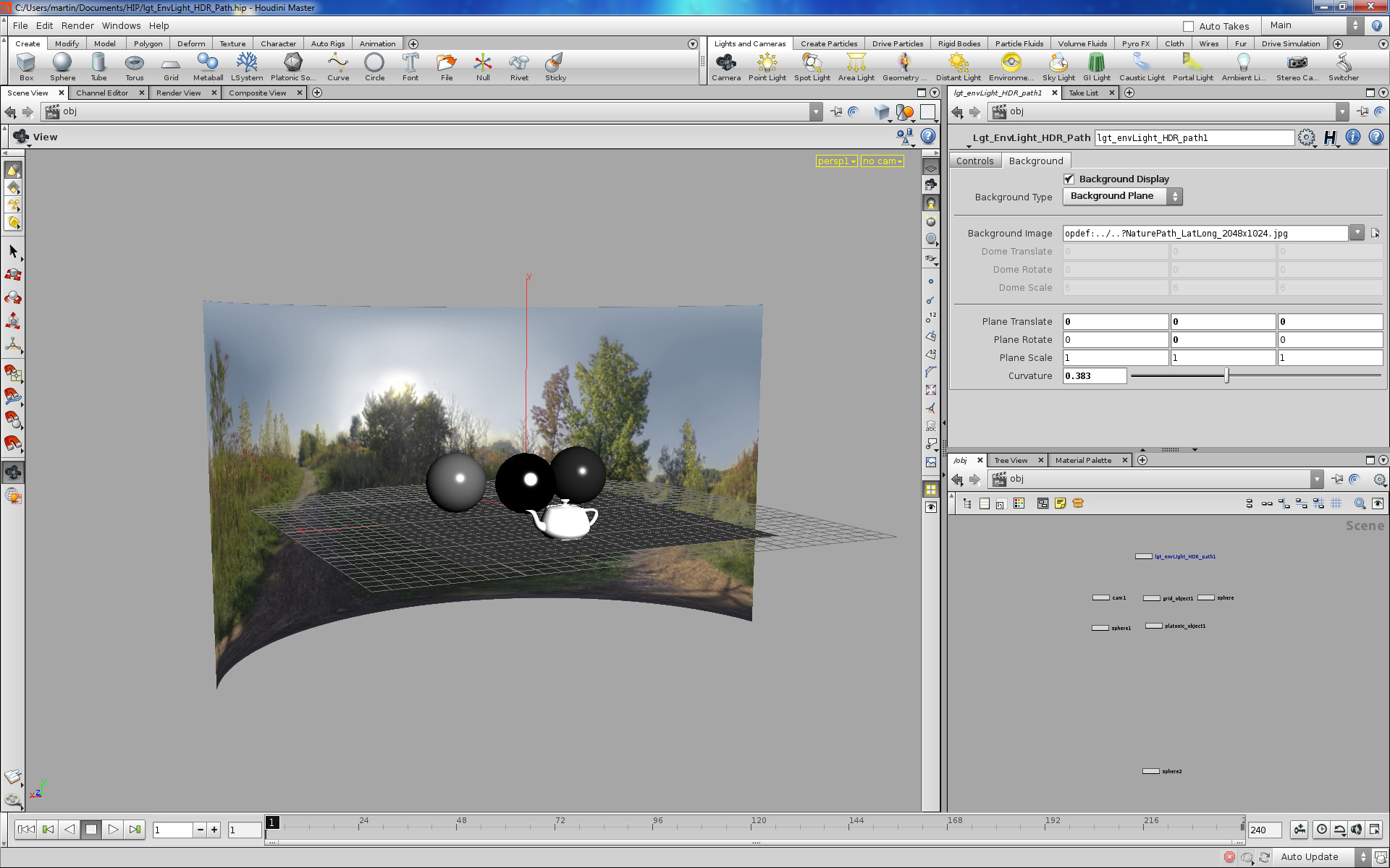 HDR Path Environment Light