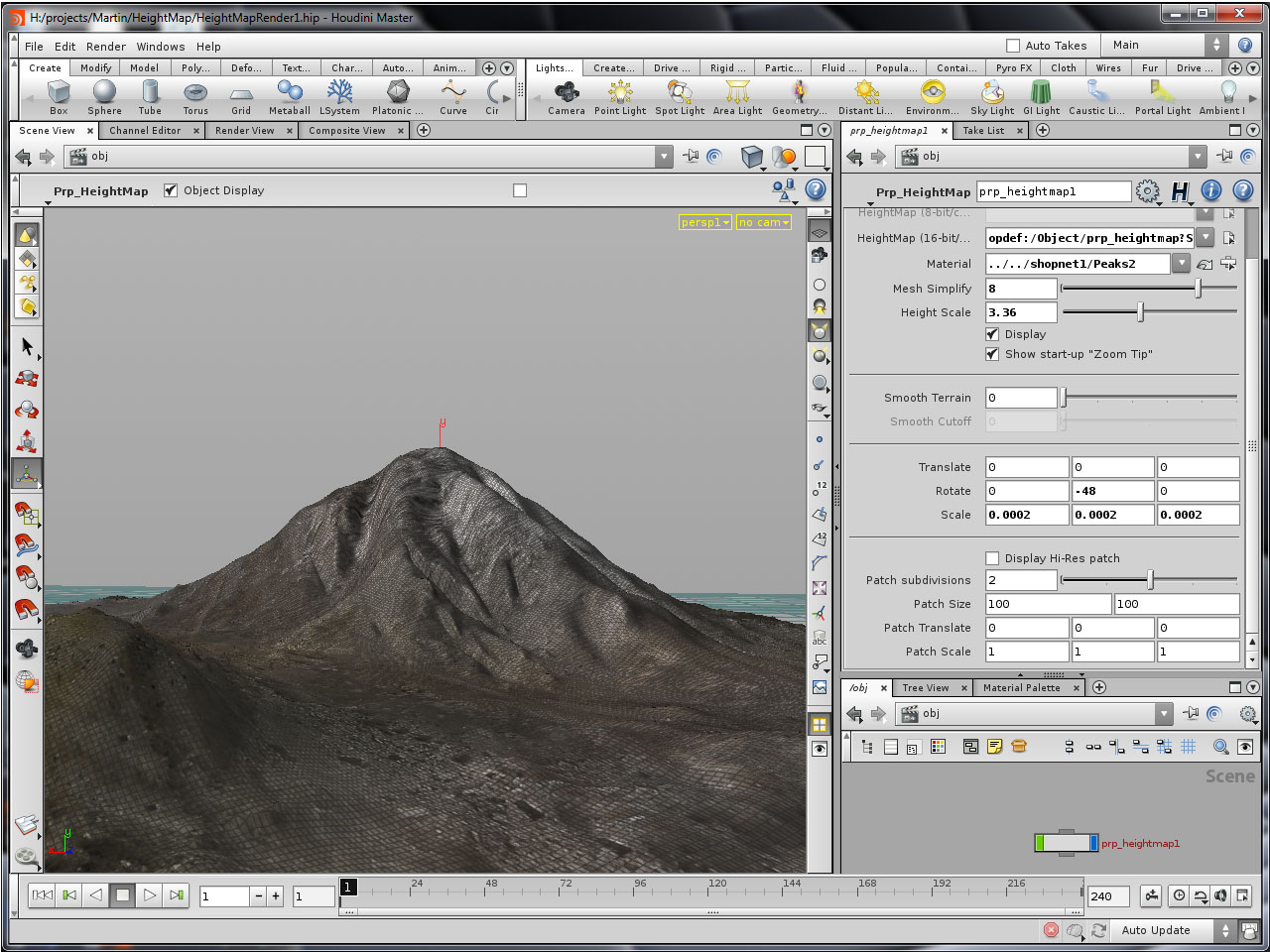 Height Map Terrain Generator