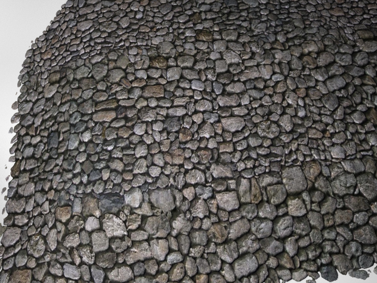 Stone Fieldstone Wall