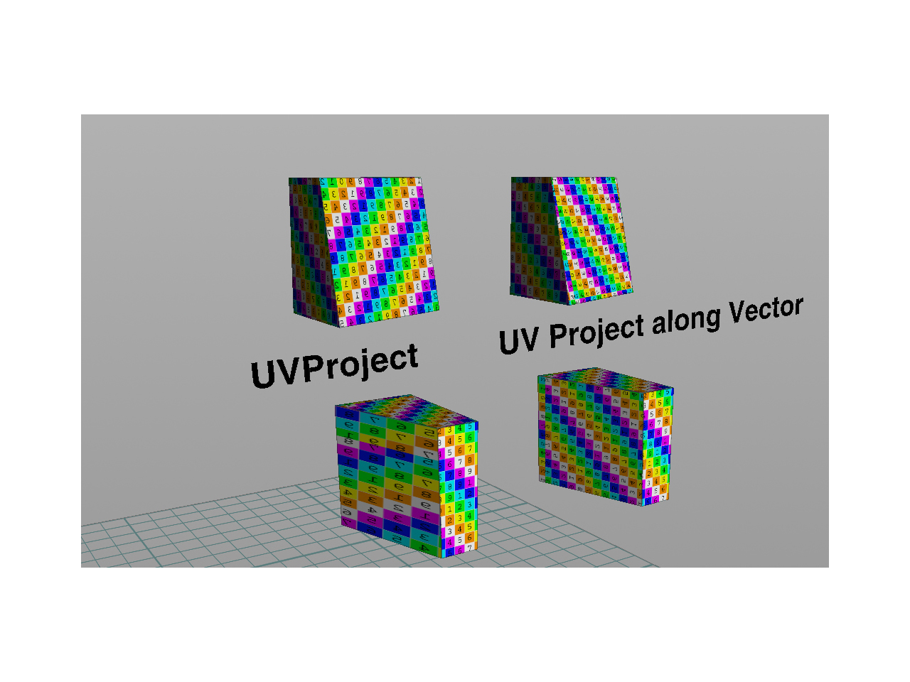 UV project along vector